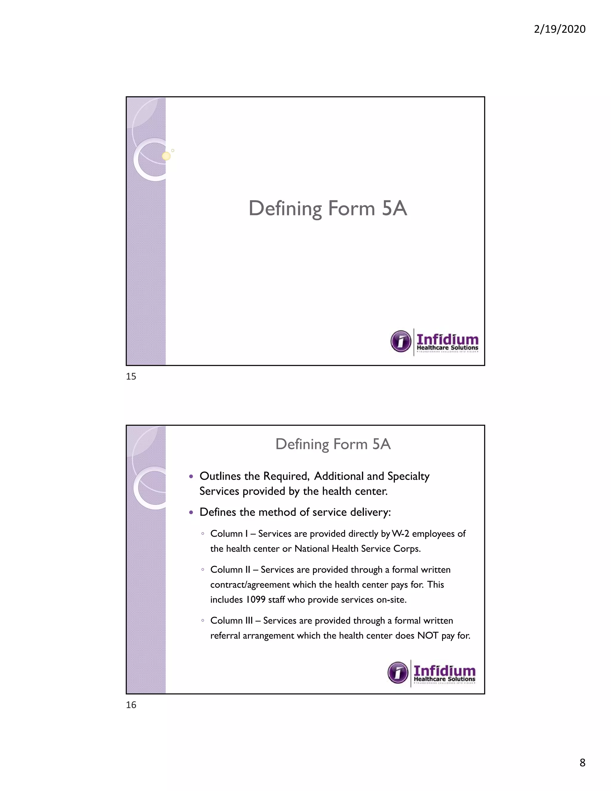 Simplifying form 5A the logic behind reporting scope of services | PDF