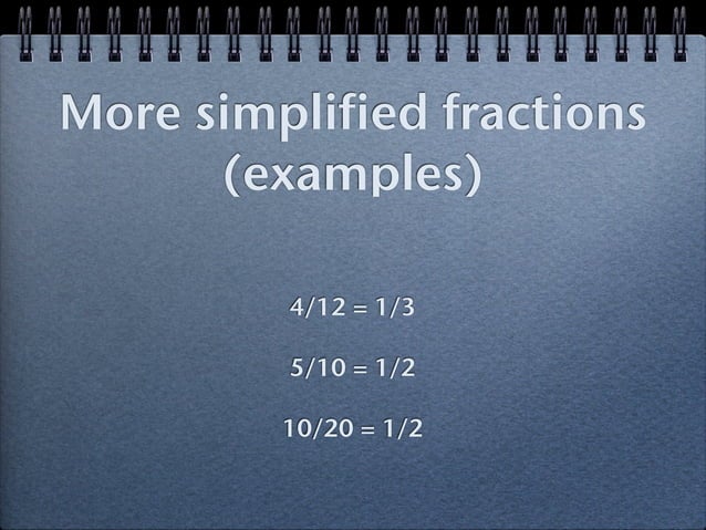 Simplifying fraction | KEY