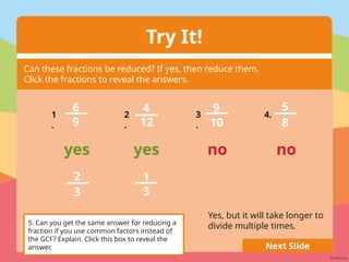 Simplifying fractions Reduce fractions.pptx