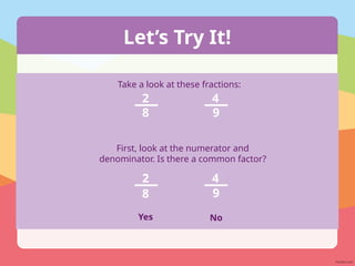 Simplifying fractions Reduce fractions.pptx