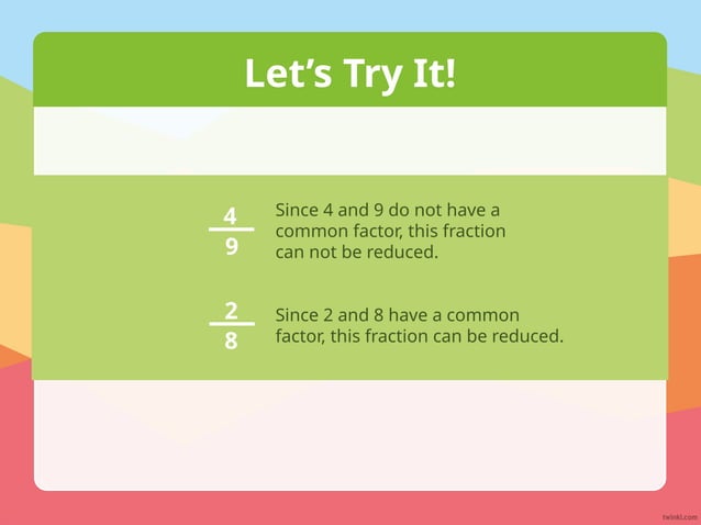 Simplifying fractions Reduce fractions.pptx