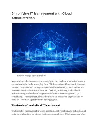 Simplifying IT Management with Cloud Administration .pdf