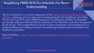 Simplifying PBHS SUD Fee Schedule For Better Understanding.pptx