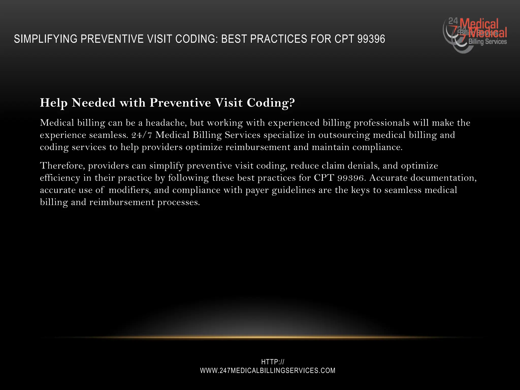 Simplifying Preventive Visit Coding- Best Practices for CPT 99396.pptx