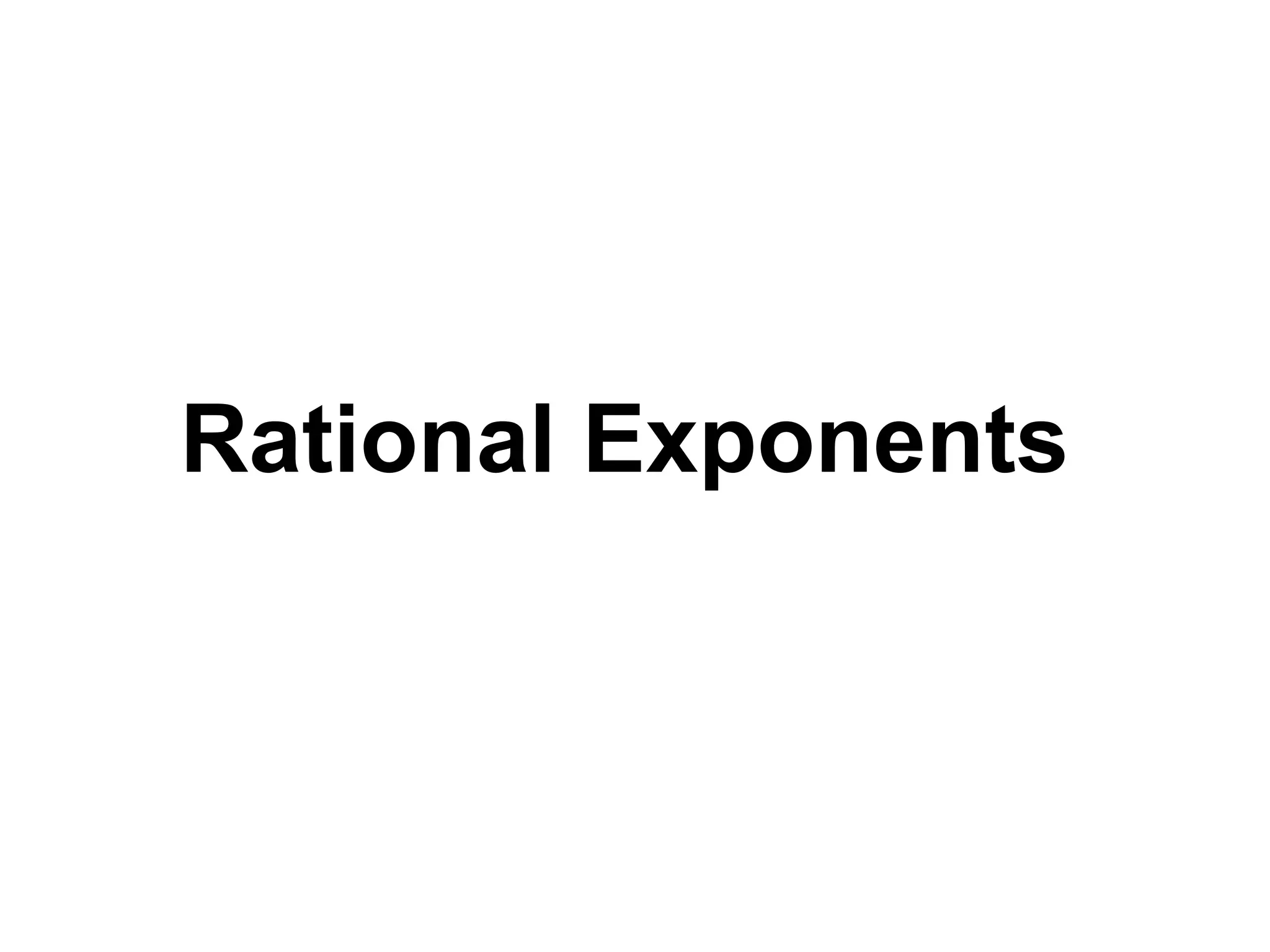 Simplifying radical expressions, rational exponents, radical equations ...