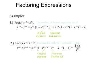 Simplifying radical expressions, rational exponents, radical equations ...