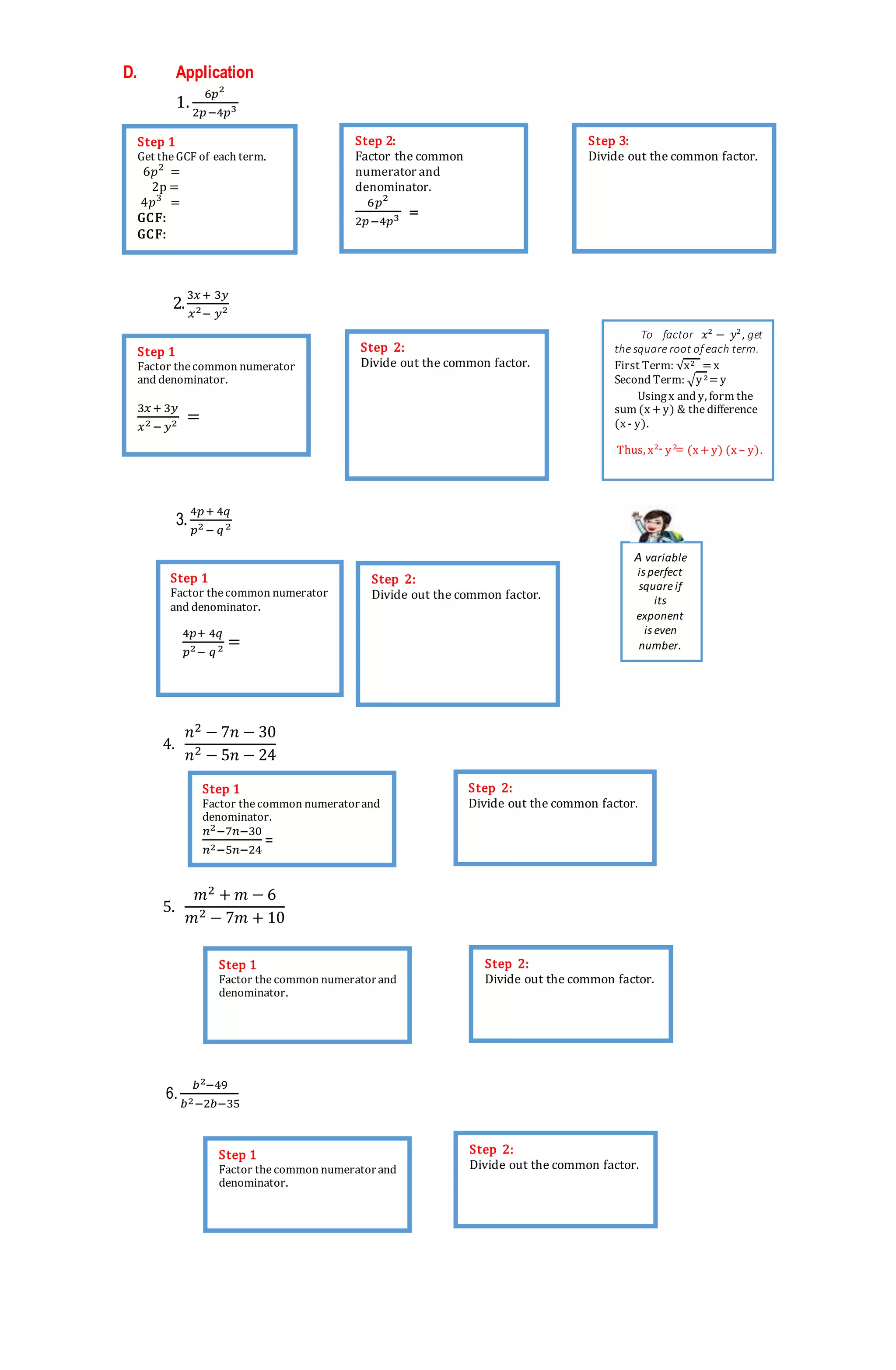 Simplifying Rational Expressions | DOCX