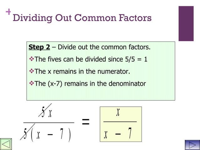 Simplifying Rational Expressions | PPT