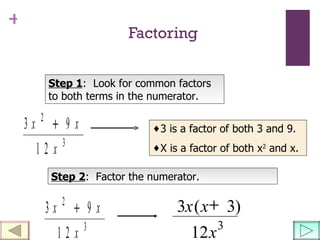 Simplifying Rational Expressions | PPT