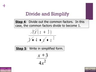 Simplifying Rational Expressions | PPT