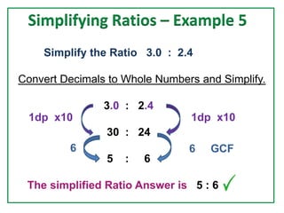 Simplifying Ratios | PPTX
