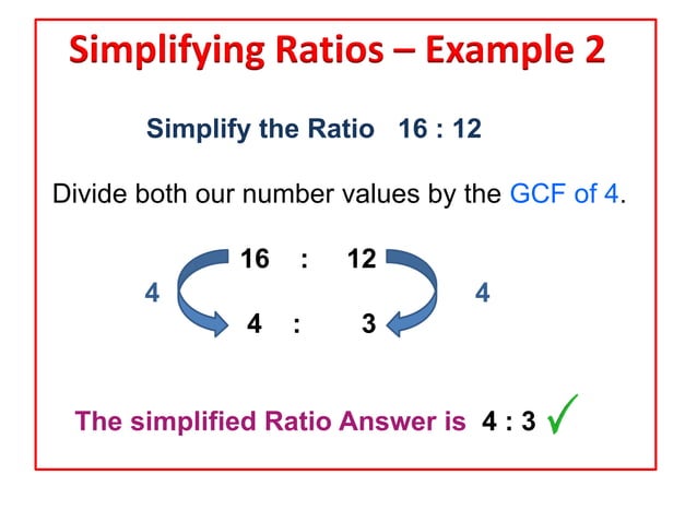 Simplifying Ratios | PPTX