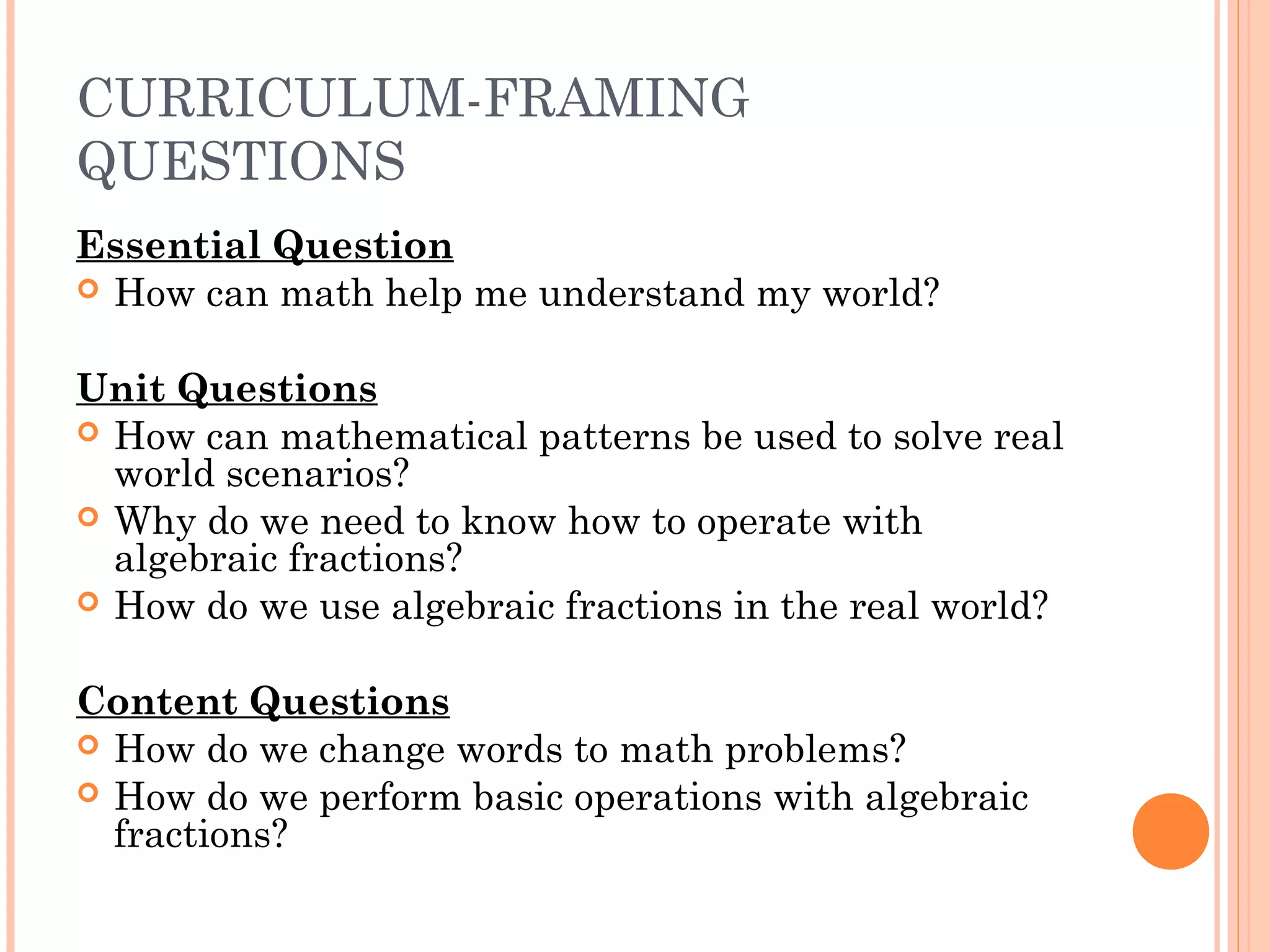 Simplifying & solving algebraic fractions | PPT