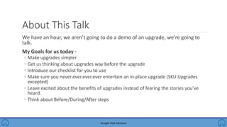 Simplifying sql server upgrades | PPTX