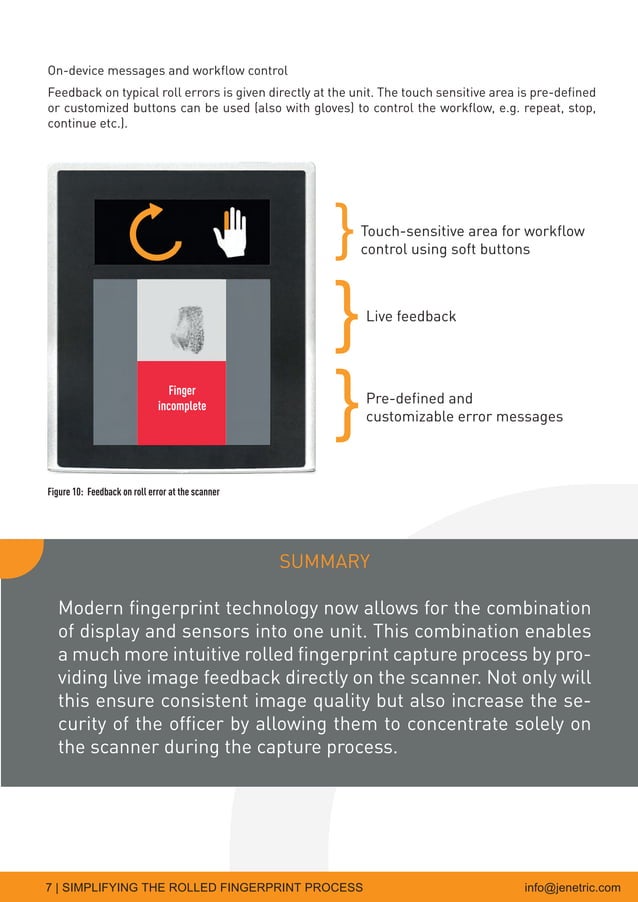 Simplifying the rolled fingerprint process | PDF