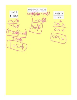 Simplifying trig expressions | PDF