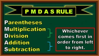 Simplifying using PMDAS | PPTX