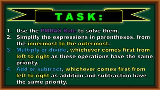 Simplifying using PMDAS | PPTX