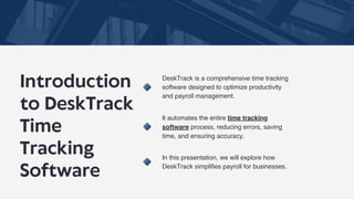 Simplify Payroll with DeskTrack’s Automated Time Tracking Features | PDF