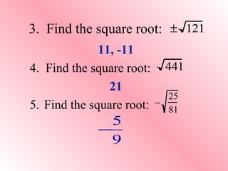 Simplify radicals | PPT