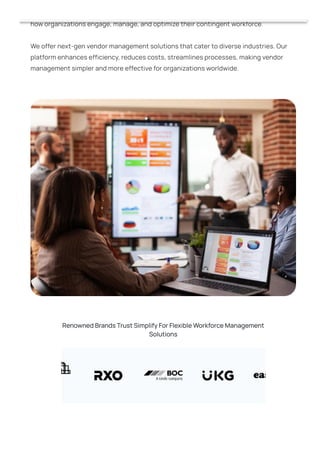 SimplifyVMS – Smarter Vendor and Workforce Management Made Simple | PDF