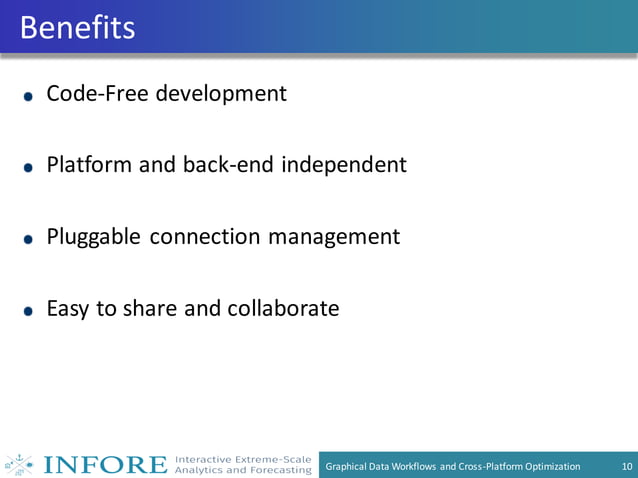 Graphical Data Analytic Workflows and Cross-Platform Optimization | PPT