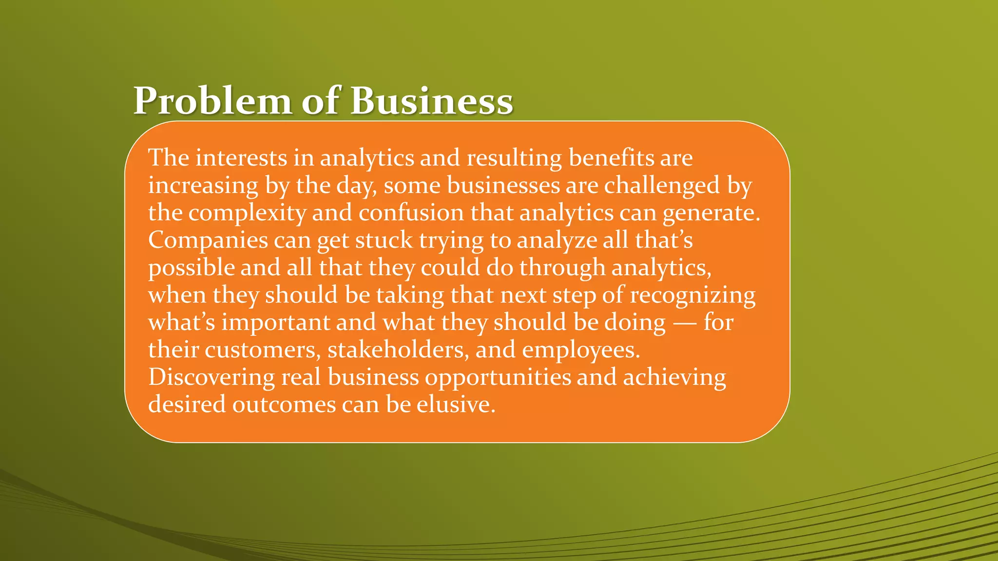 Simplify your analytics strategy | PPT