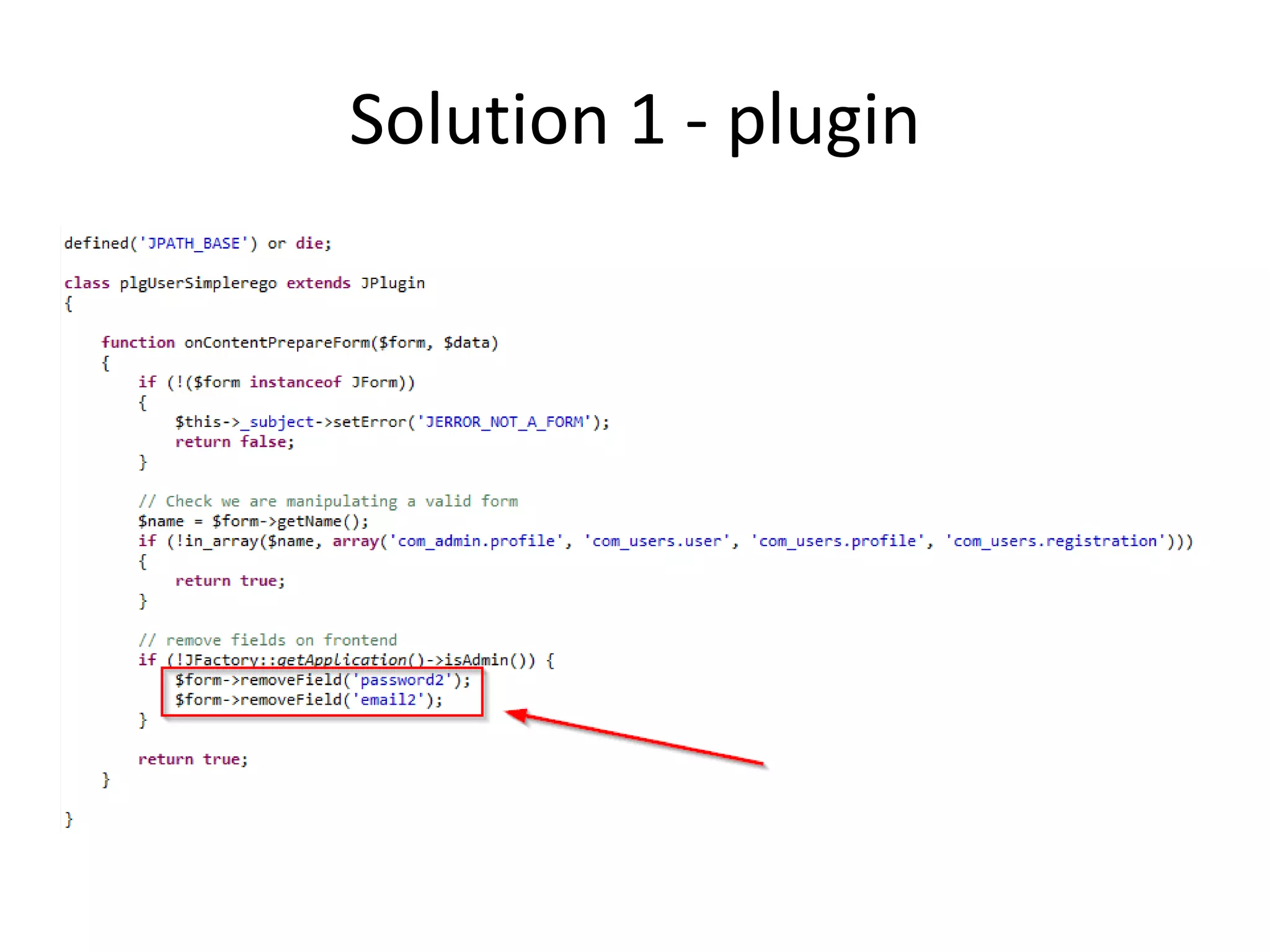 Simplify your Joomla user registration form | PPT