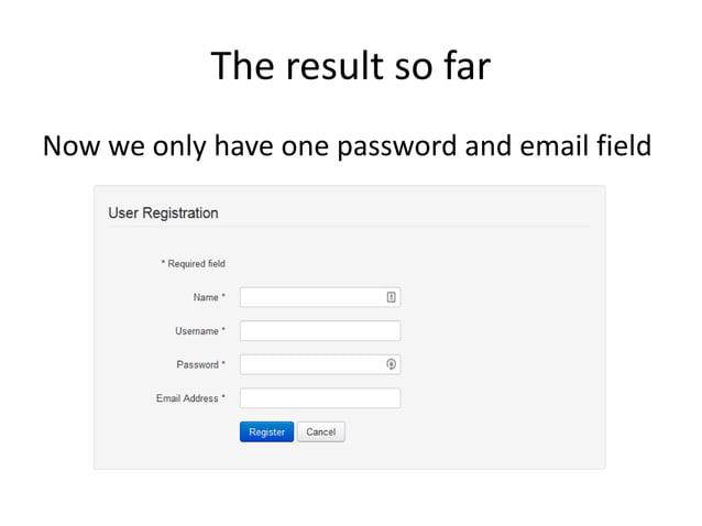 Simplify your Joomla user registration form | PPT