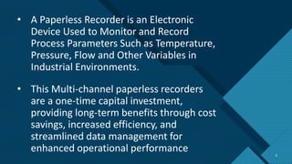 Simplify your Recording Needs with Digital Paperless Recorder - Gtek ...
