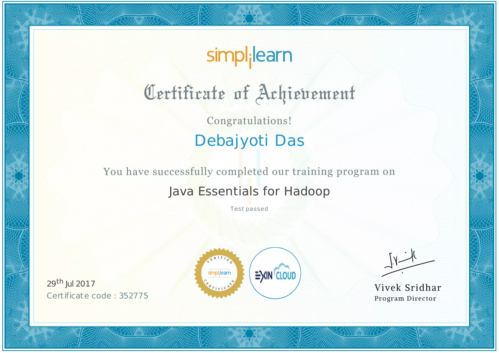 Simplilearn Java Essentials for Hadoop | PPT