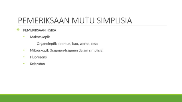 SIMPLISIA flos bunga lengkap melati, cengkeh dll | PPTX