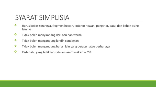 SIMPLISIA flos bunga lengkap melati, cengkeh dll | PPTX