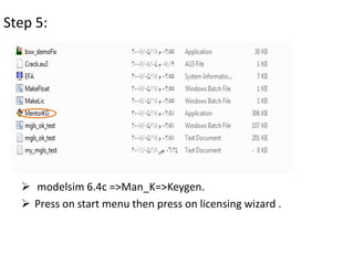 Simply How To Setup Modelsim | PDF