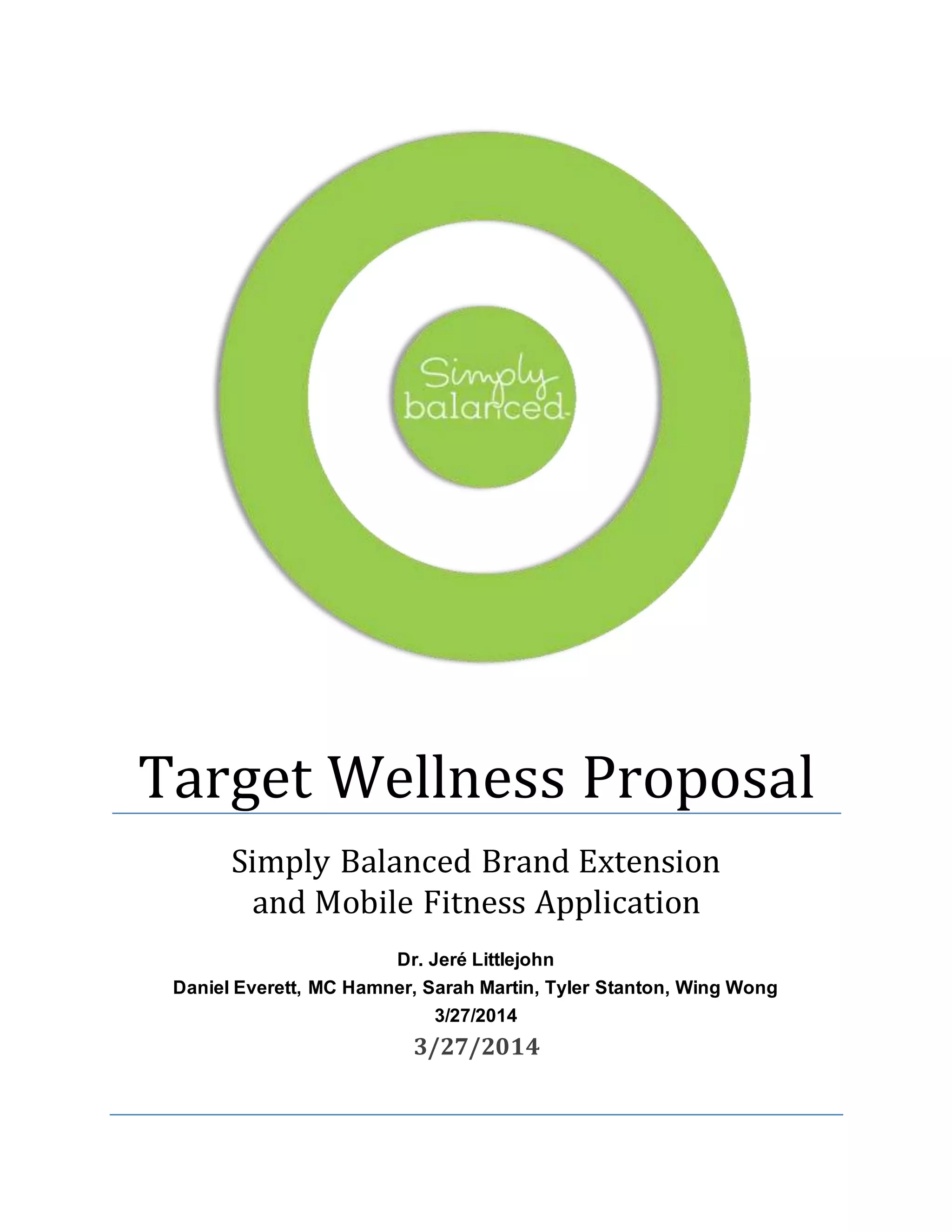 Target Wellness Proposal | PDF