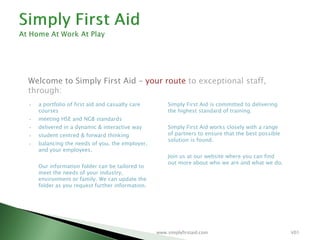 Simply First Aid Brochure 2010 V01 | PPT