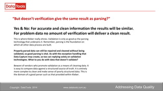 DataTools Kleber. Powerful data quality is a single, simple to implement process. | PPT