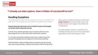 DataTools Kleber. Powerful data quality is a single, simple to implement process. | PPT