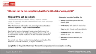 DataTools Kleber. Powerful data quality is a single, simple to implement process. | PPT