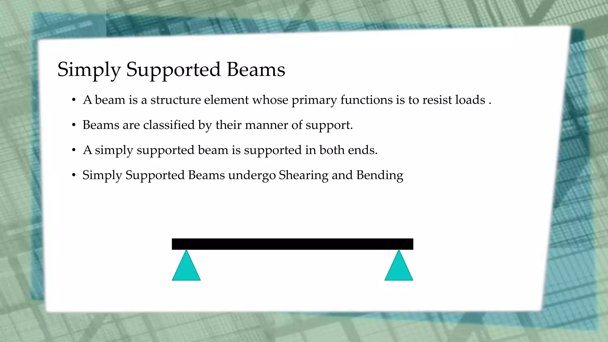 Simply supported beams | PPTX