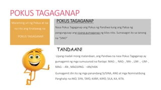 SIM sa Pokus Tagaganap at Layon) | PPTX
