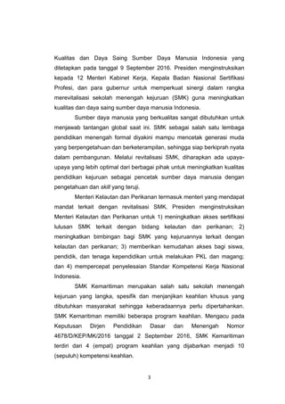 REVITALISASI SMK KEMARITIMAN DALAM UPAYA MENUNJANG INDONESIA SEBAGAI POROS MARITIM | PDF