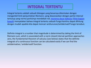 Integral Tertentu | PPTX