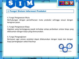 Sistem Informasi Produksi | PPTX