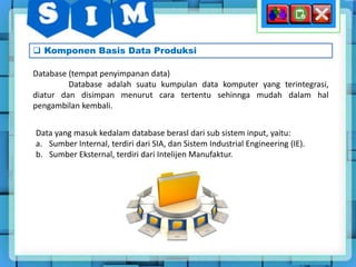 Sistem Informasi Produksi | PPTX