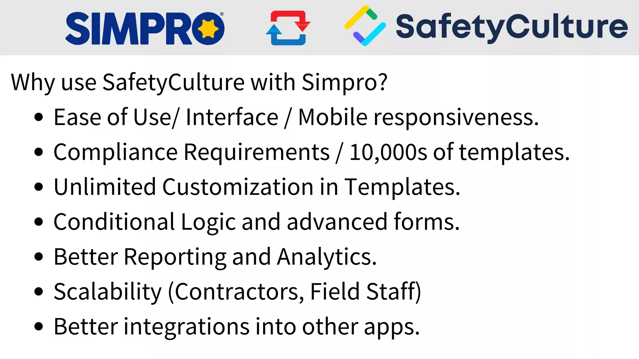 simPRO to SafetyCulture Forms integration | PDF