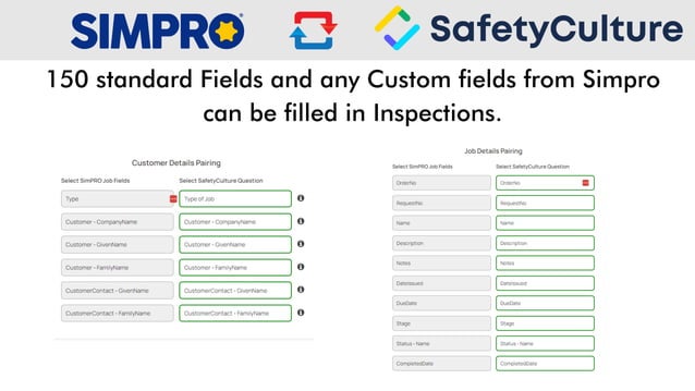 simPRO to SafetyCulture Forms integration | PDF