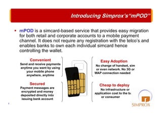 Simprox M Pod Introduction | PDF