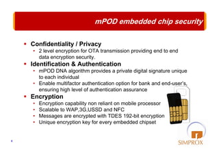 Simprox M Pod Introduction | PDF