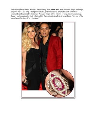 Ashlee Simpson Engagement Ring